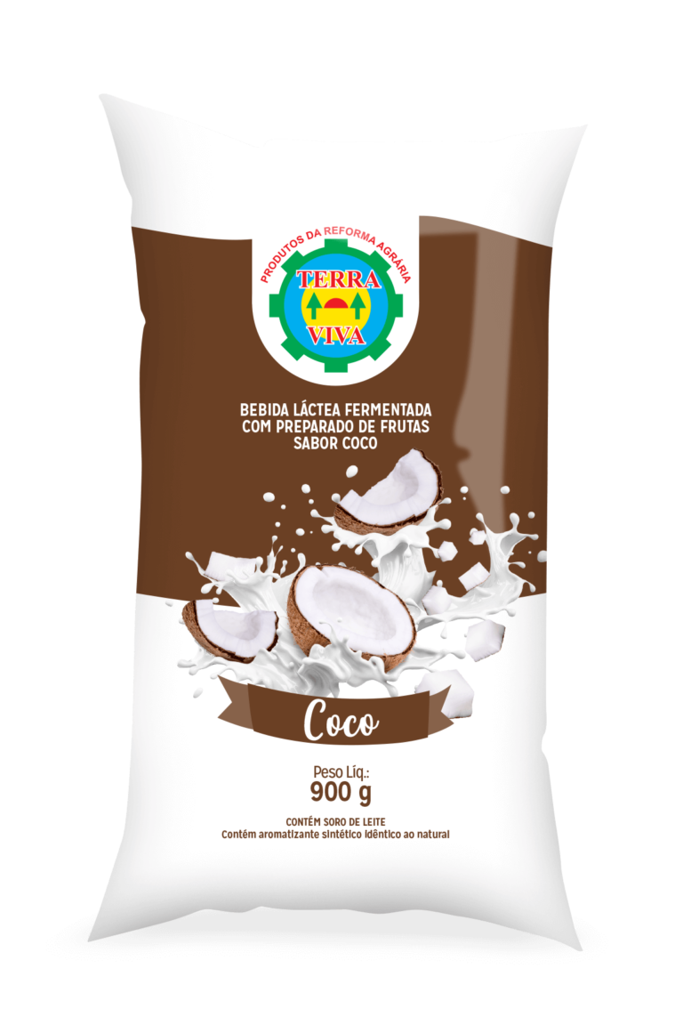 Bebida Láctea fermentada com preparado de frutas sabor Coco - 900 g ...