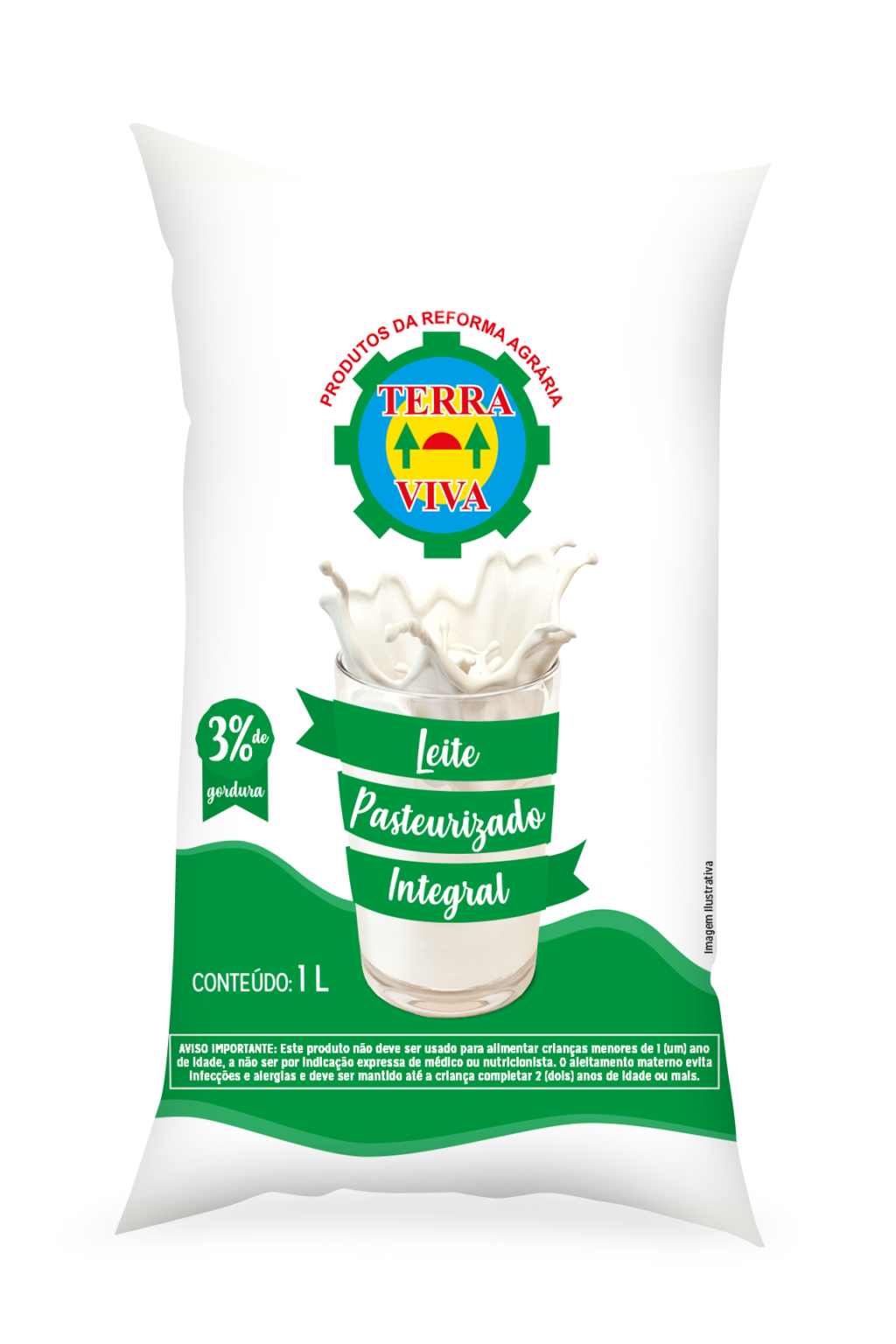 Leite Pasteurizado Integral 1 L - Terra Viva