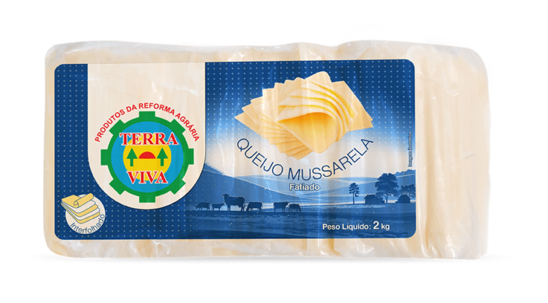 Queijo Mussarela fatiado 2 kg - Terra Viva
